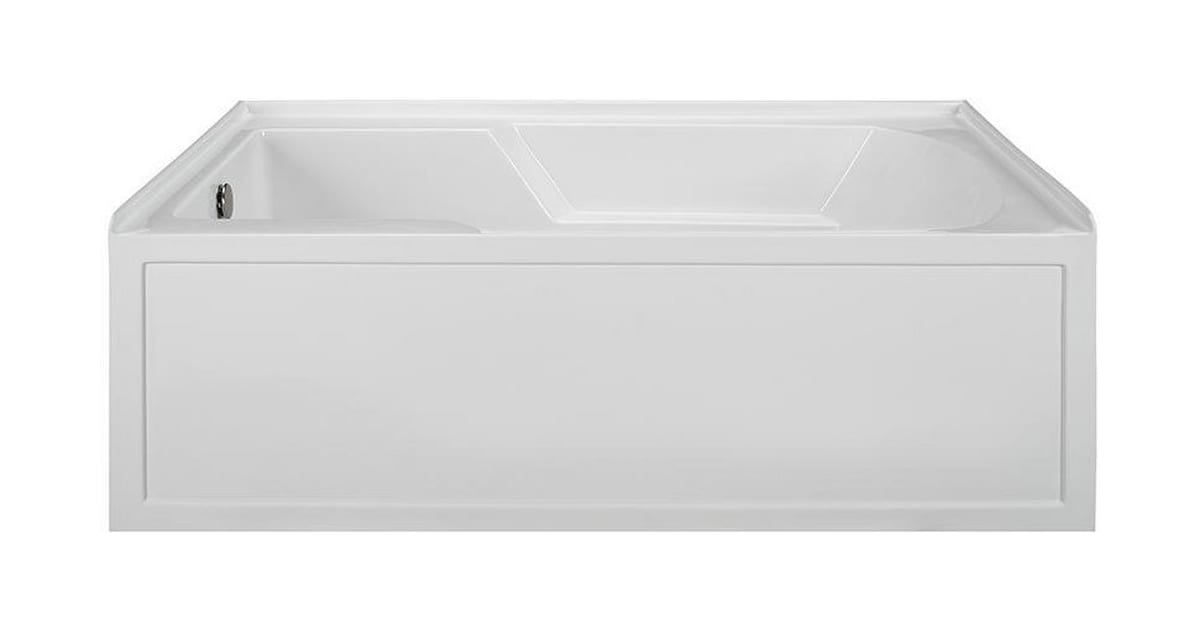 MTI Baths MBSIS6036-WH-LH Three Wall Alcove Acrylic Soaking Tub with ...