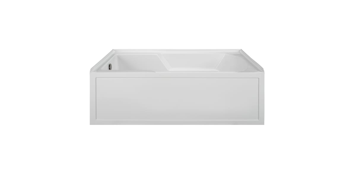 MTI Baths MBSIS6036-WH-RH Basics 60" Three Wall Alcove Acrylic Soaking ...