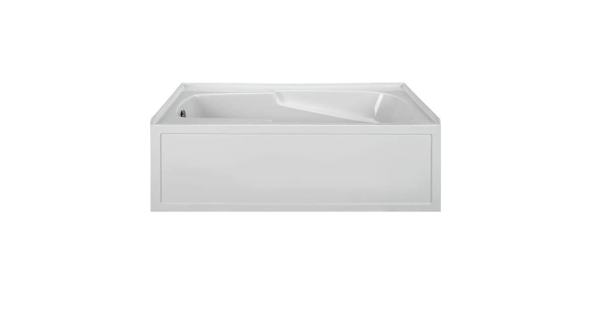 MTI Baths MBSIS6042-WH-RH Basics 60" Three Wall Alcove Acrylic Soaking ...