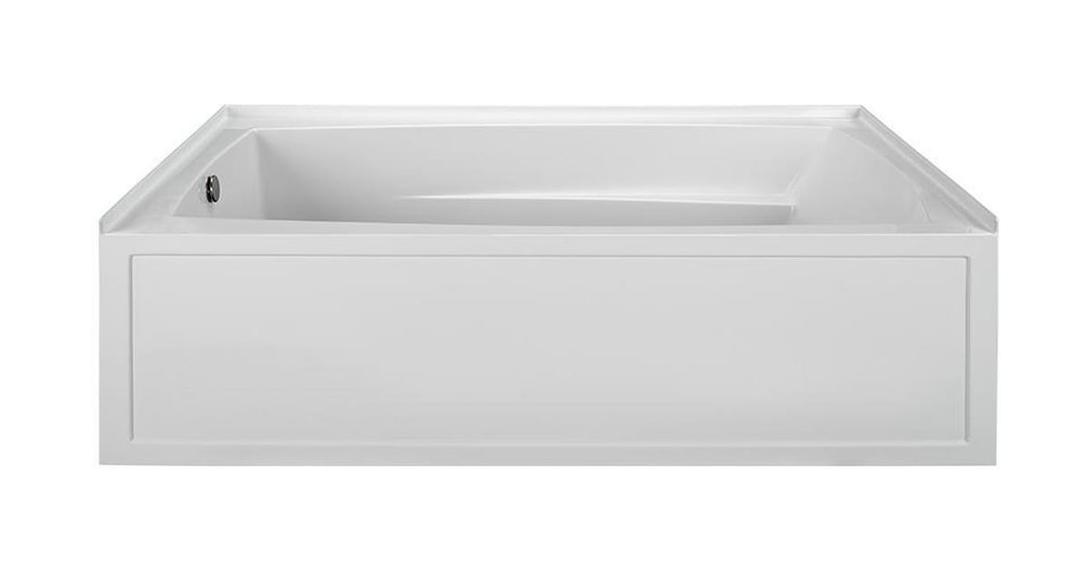 MTI Baths MBSIS7242-WH-RH Three Wall Alcove Acrylic Soaking Tub with ...