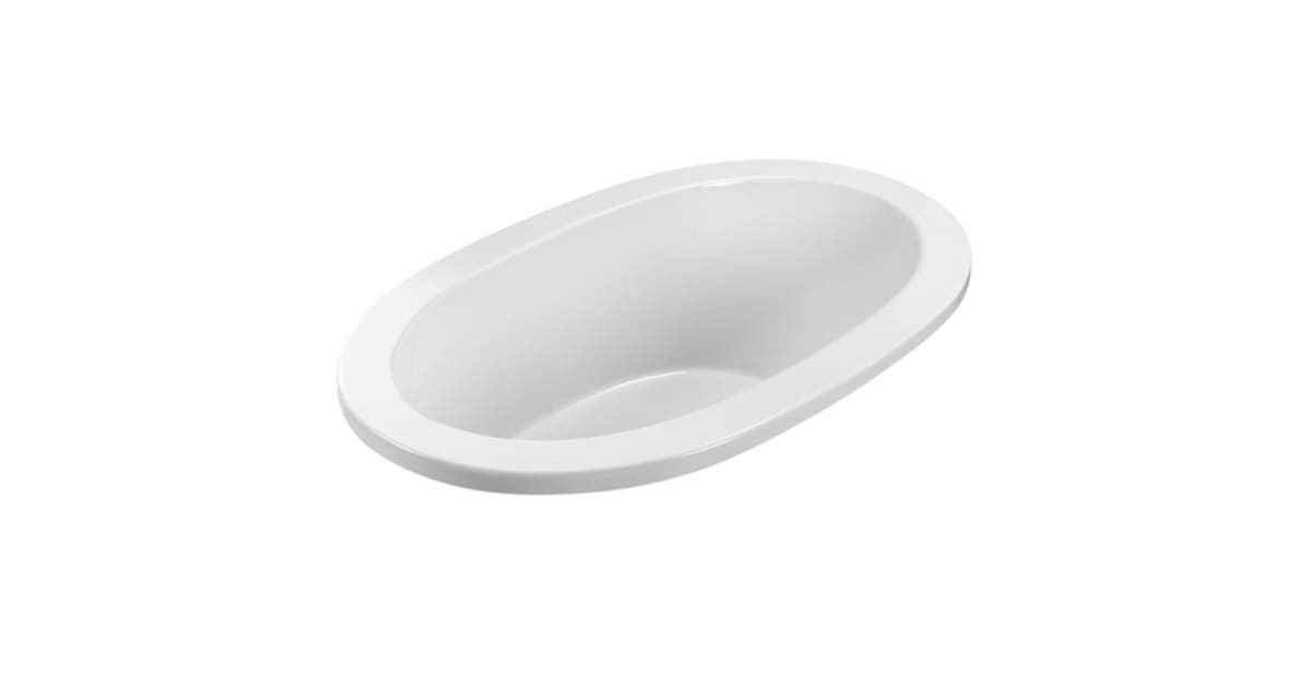 MTI Baths MBSODI6036-WH Drop In Acrylic Soaking Tub with Drain ...