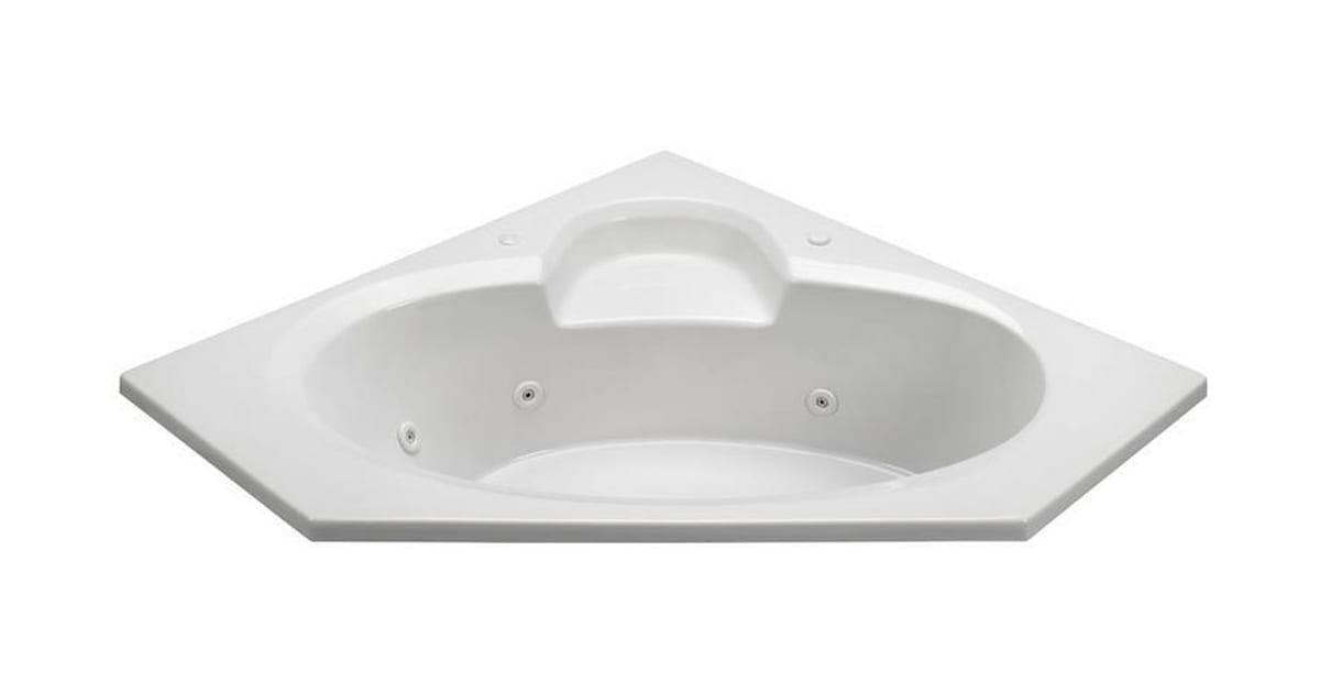 MTI Baths MBSSC6060-WH Drop In Acrylic Whirlpool Tub with Drain ...
