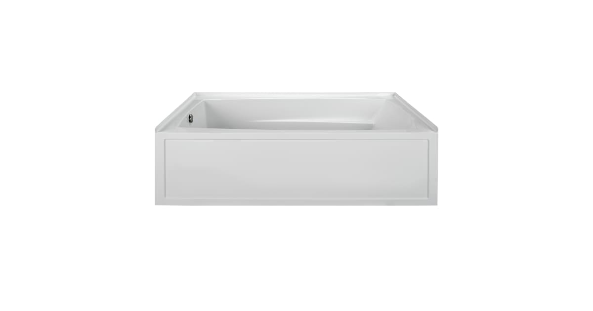 MTI Baths MBWIS7242-WH-LH Basics 72" Three Wall Alcove Acrylic ...