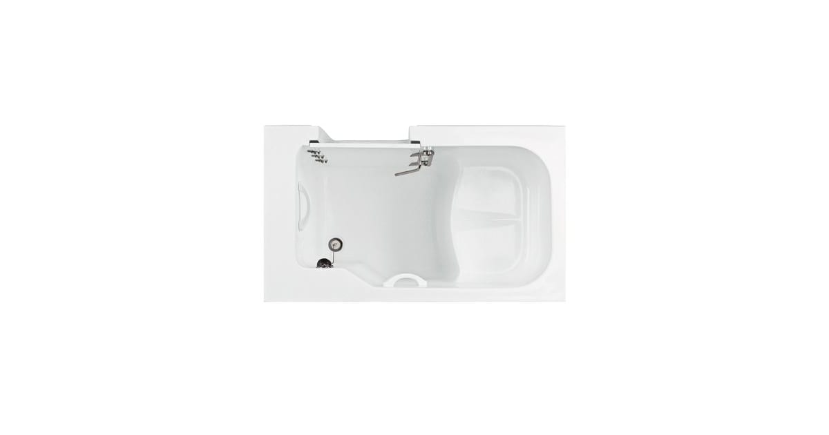 MTI Baths MBWWI5030-WH MTI BASICS Three Wall Alcove Acrylic Whirlpool ...