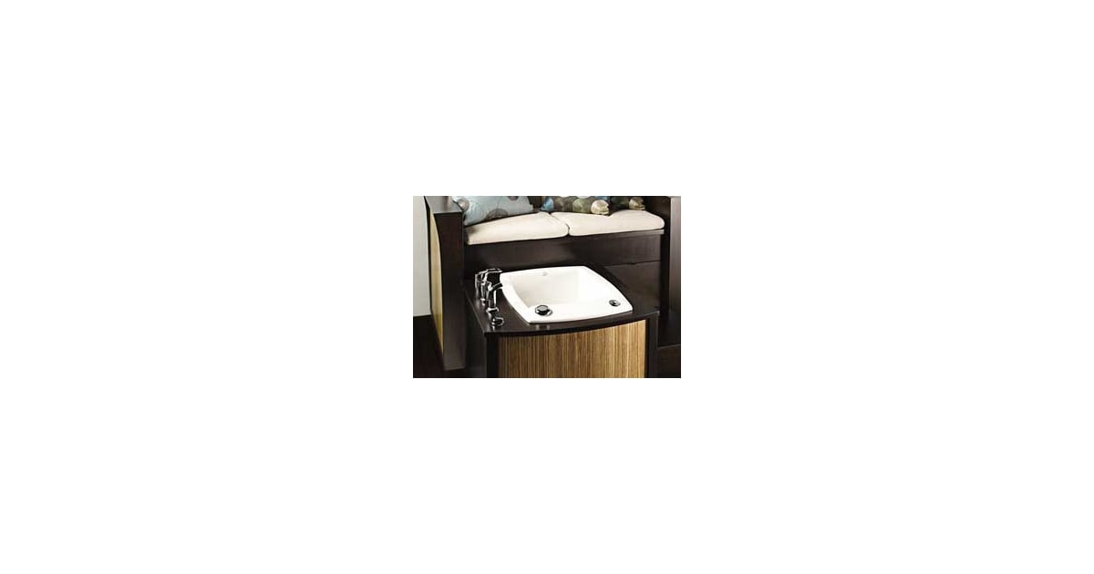 MTI Baths MTLS-130JPSW 18-1/2" x 25-1/4" Acrylic Footbath with 2 Jets ...