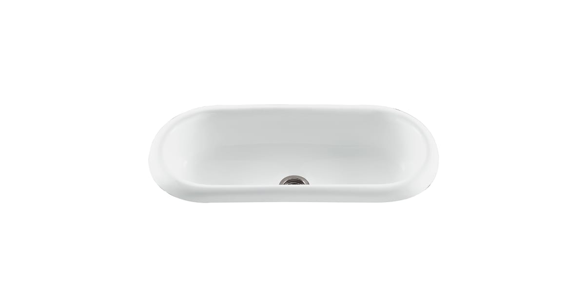 MTI Baths MTPS109W Designer Series 40" Single Basin Undermount or Drop ...