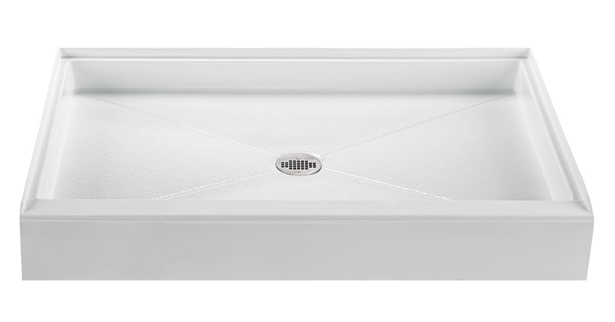 MTI Baths MTSB-4832 Designer 48" x 32" Rectangular Shower Base with ...