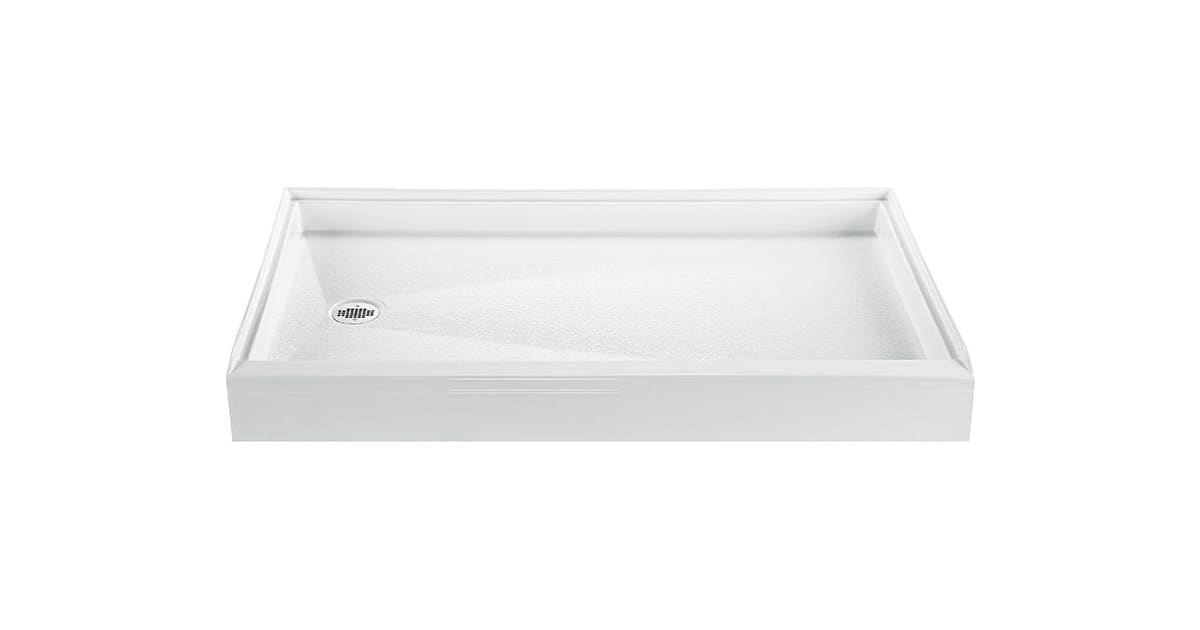 MTI Baths MTSB-6036 59-5/8" x 35-3/4" Shower Base with Single Threshold ...