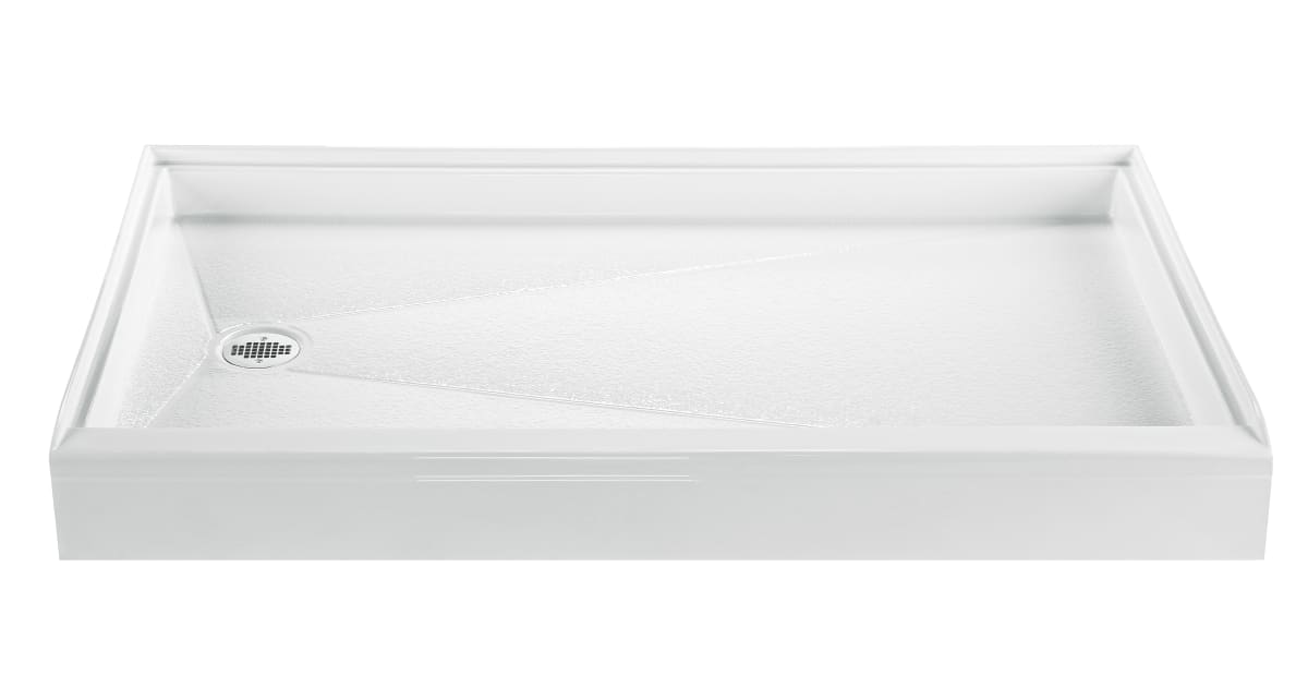 MTI Baths MTSB-6036-RH Designer 59-5/8" x 35-3/4" Rectangular Shower ...
