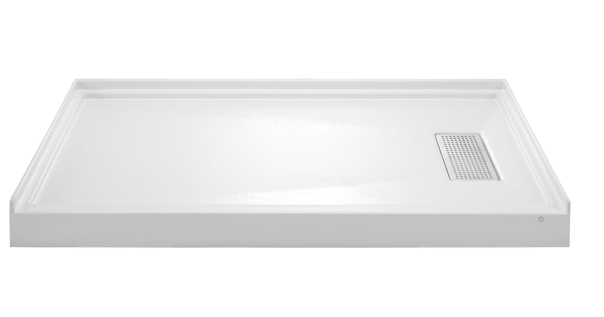 MTI Baths MTSB-6036SOHD - RH Designer 60" x 36" Rectangular Shower Base ...