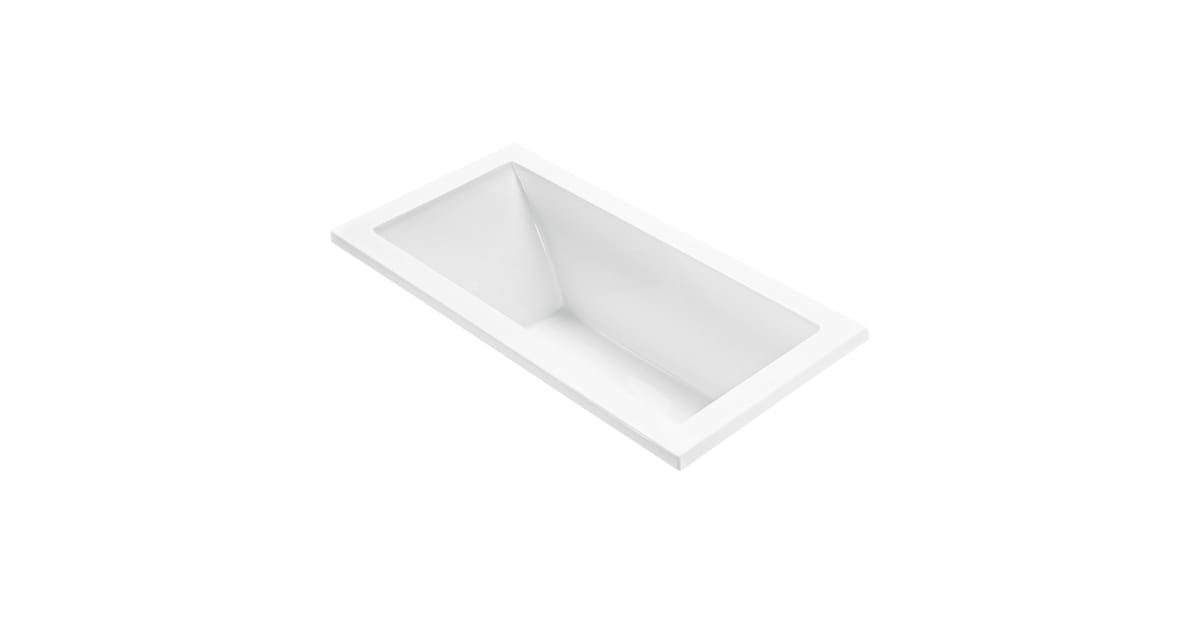 MTI Baths S105-WH-DI Andrea 15 60" Drop In Acrylic Soaking Tub with ...