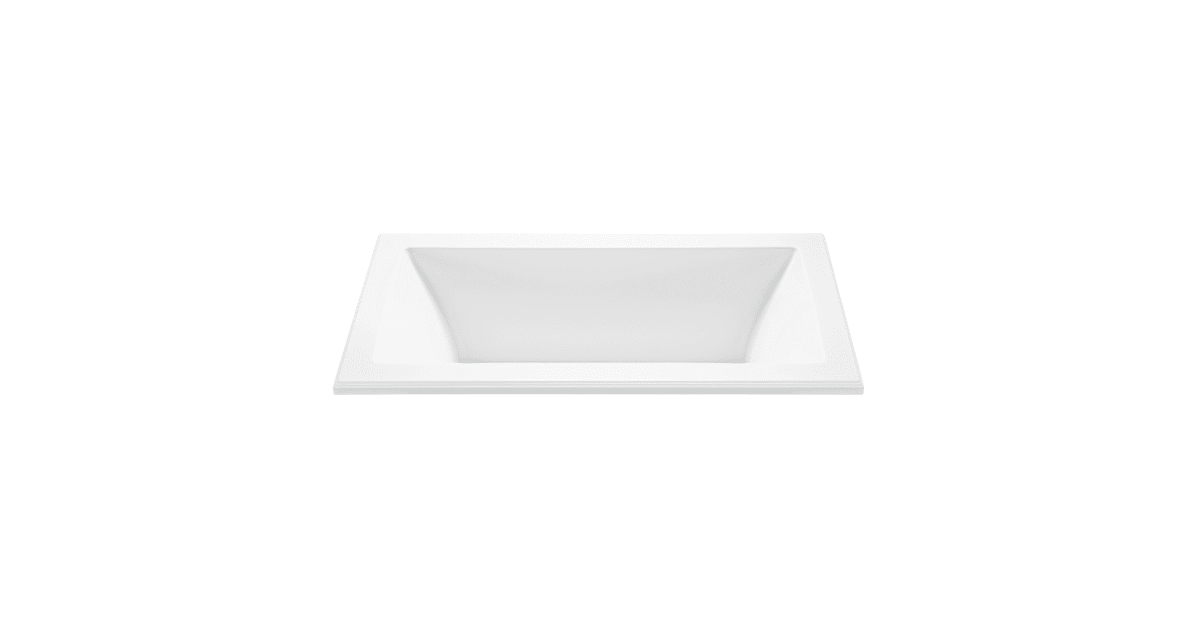 MTI Baths S135-WH-DI Madelyn 2 66" Drop-In Acrylic Soaking Tub with ...