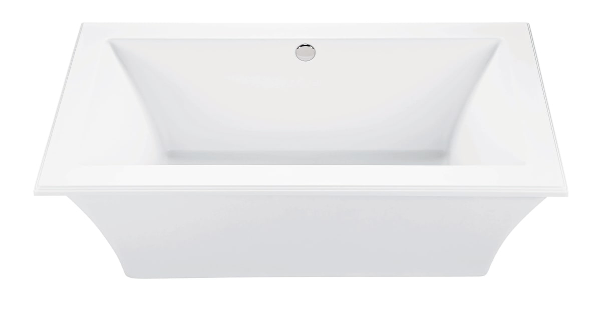 MTI Baths S136BDM-WH Madelyn 3 66" Free Standing DoloMatte Soaking Tub ...
