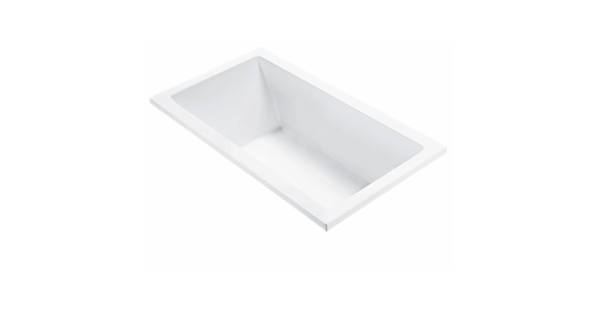 MTI Baths S209DM-WH-DI Designer 66" Drop In Acrylic Soaking Tub with ...