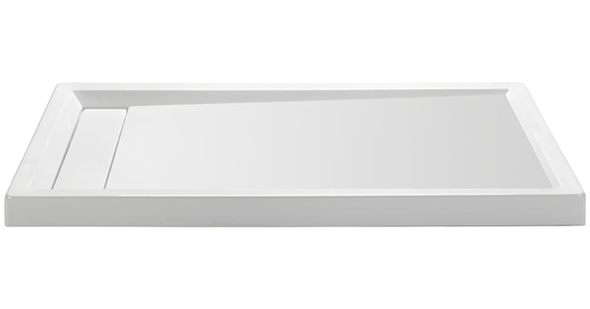 MTI Baths SBDM4836MTHDWHRH Designer 48" x 36" Rectangular Shower Base ...
