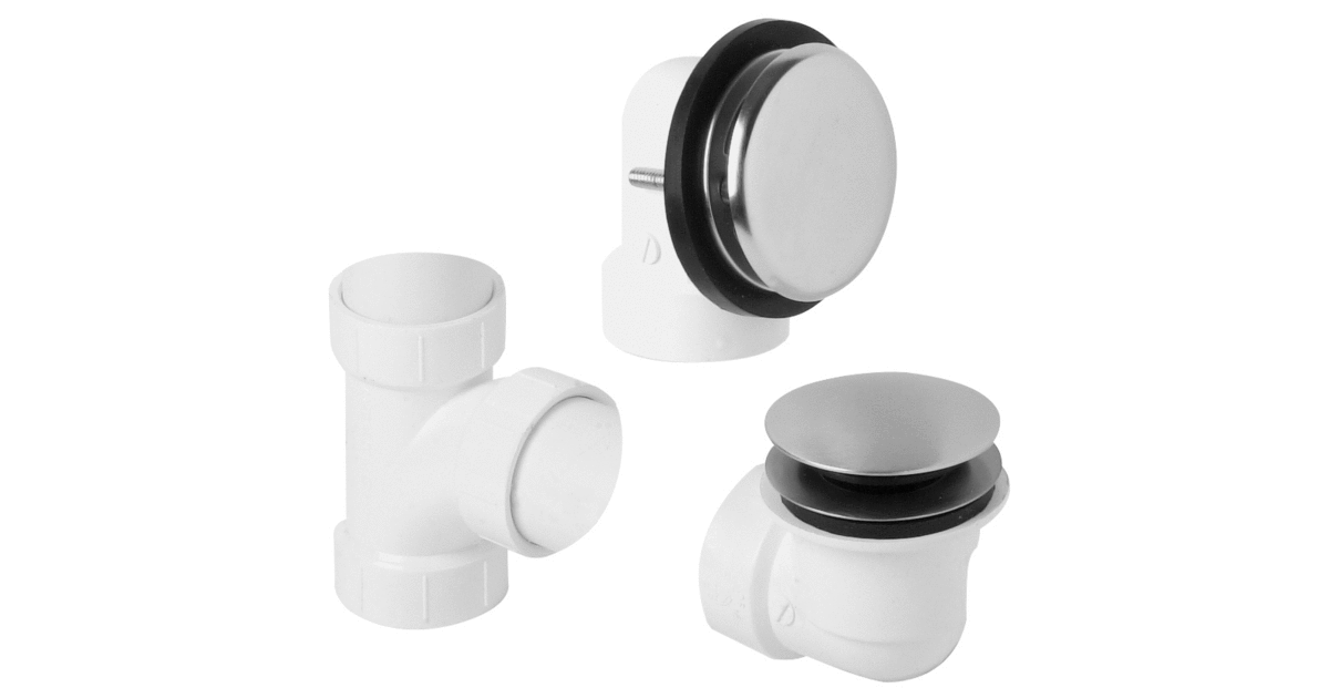 MTI Baths WOTTBN Designer Series Toe-Tap PVC Drain and Overflow ...