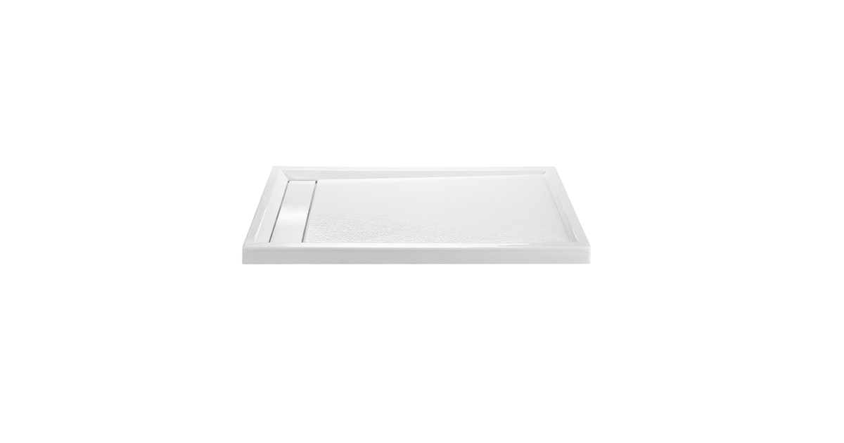 MTI Baths MTSB-7848MTHD-CWH Designer Collection Shower Base 78" x 48" x ...