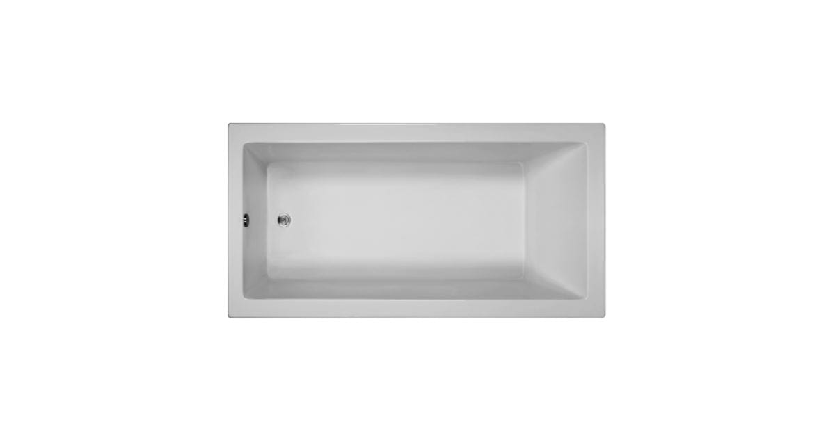 MTI Baths MBSCR6636-UM-WH Basics 66" Undermount Acrylic Soaking Tub ...