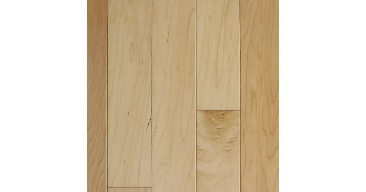 Mullican 18166 Hillshire 5" Wide Smooth Engineered Maple Hardwood ...