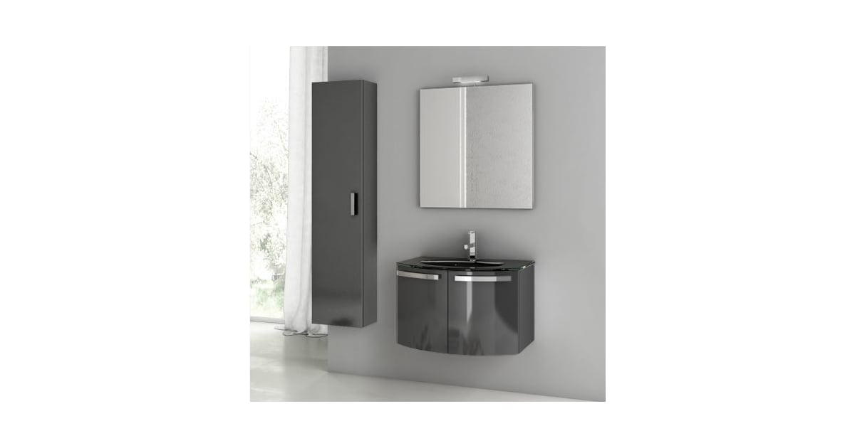 Nameeks ACF CD08 ACF 27-3/5" Wall Mounted / Floating Vanity Set with ...