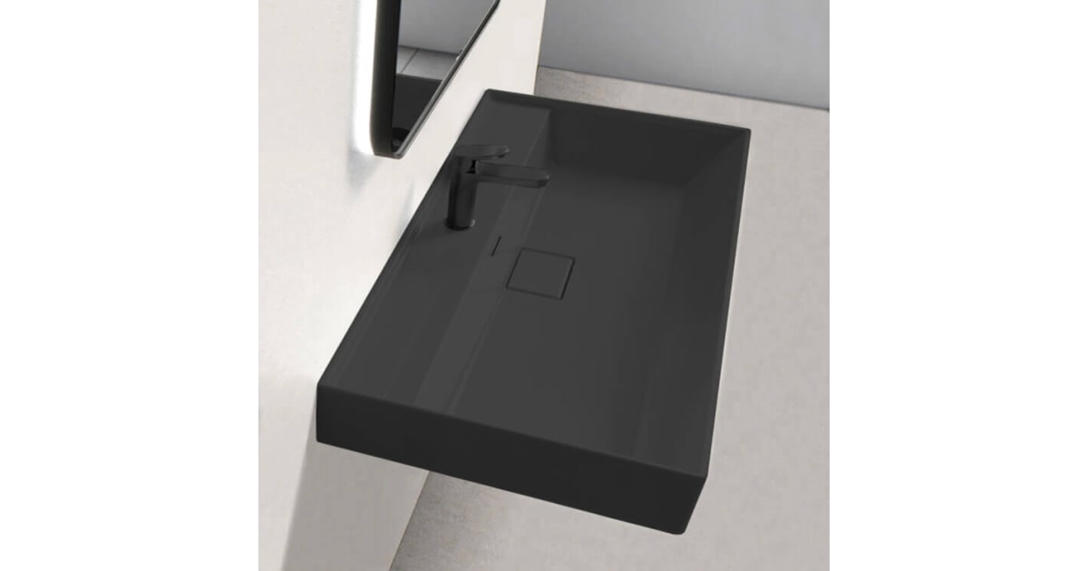 Nameeks CeraStyle 037307-U-97-One Hole Sharp 31-1/2" Rectangular ...