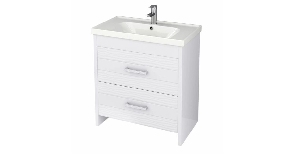Nameeks Nameeks LOT-F01 Lotus 31-3/10" Free Standing Vanity Set with ...
