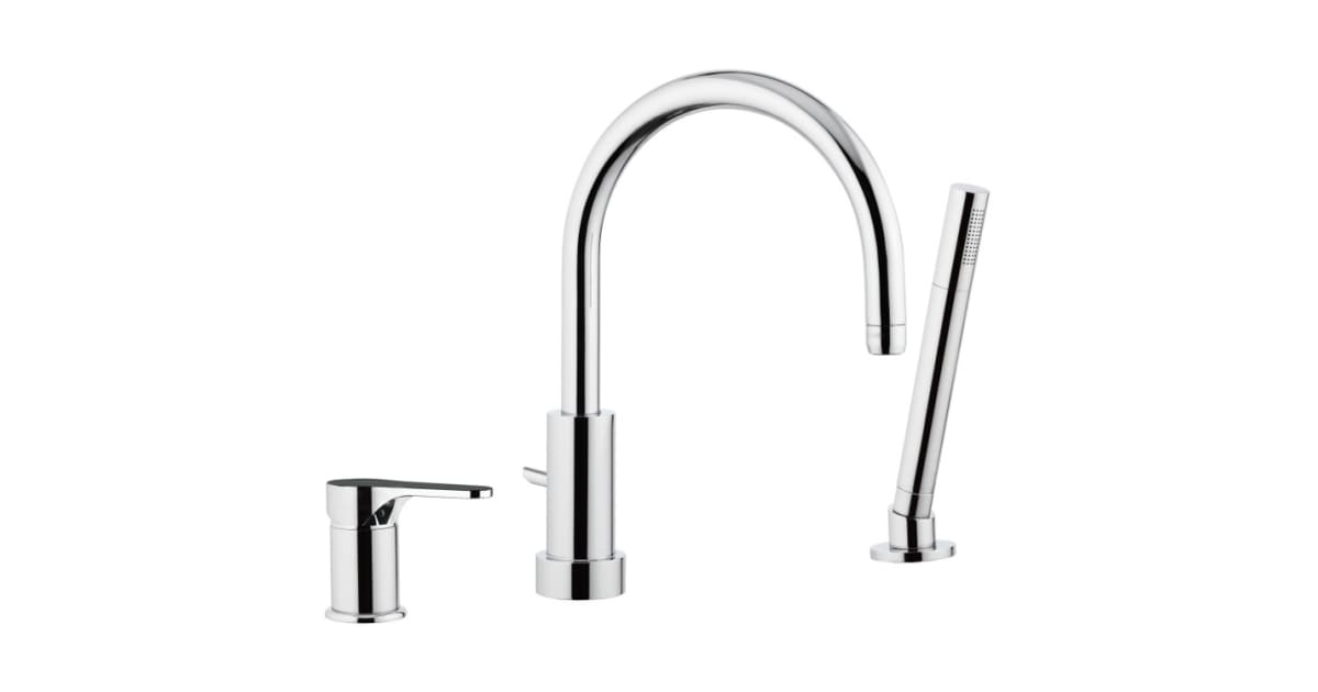 Nameeks Remer L07US Remer Deck Mounted Tub Filler with Hand Shower ...