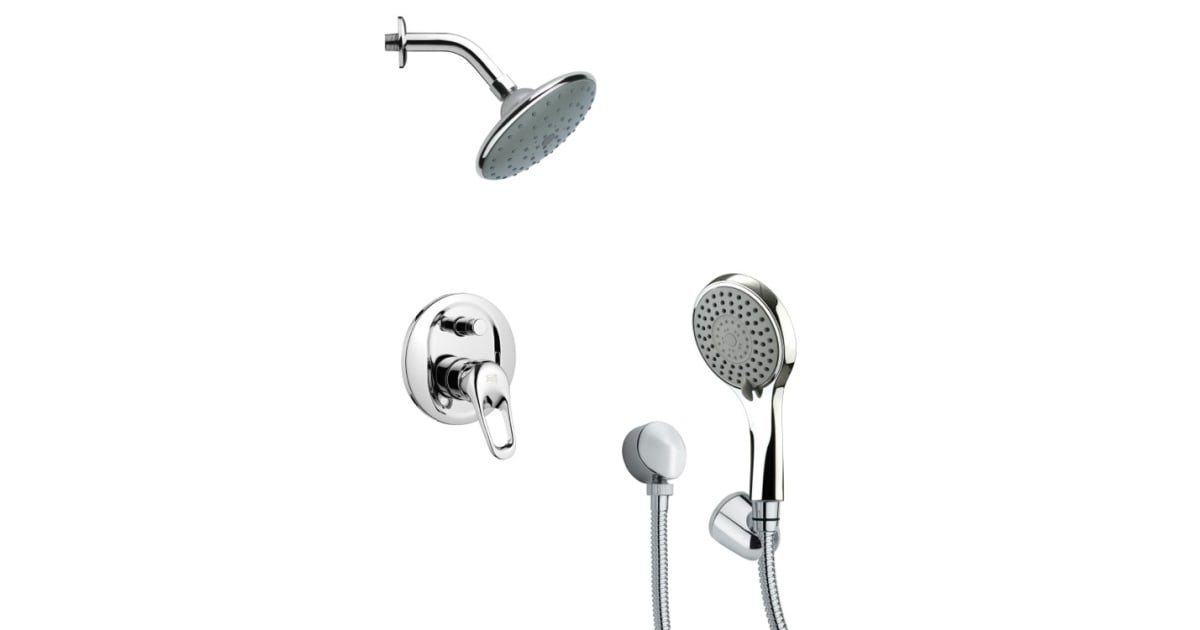 Nameeks Remer SFH6192 Remer 2.5 GPM Round Single Function Rain Shower ...