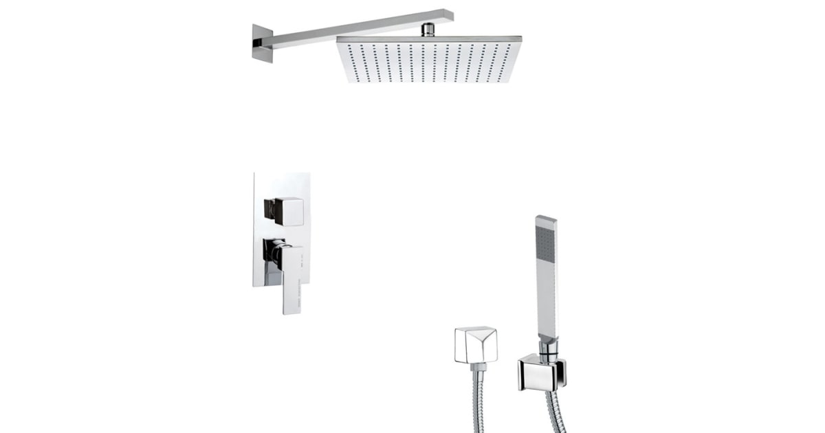 Nameeks Remer SFH6514-CR Remer Shower System with Single Function Rain ...