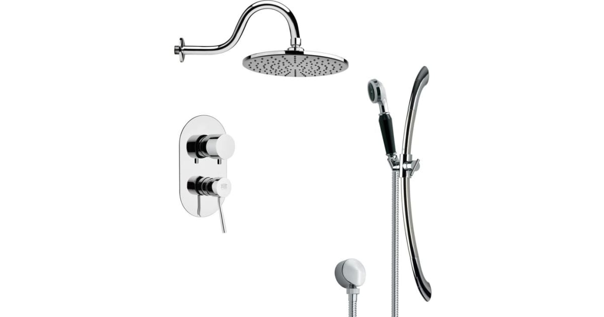Nameeks Remer SFR7070 Remer 2.5 GPM Multi Function Rain Shower with ...