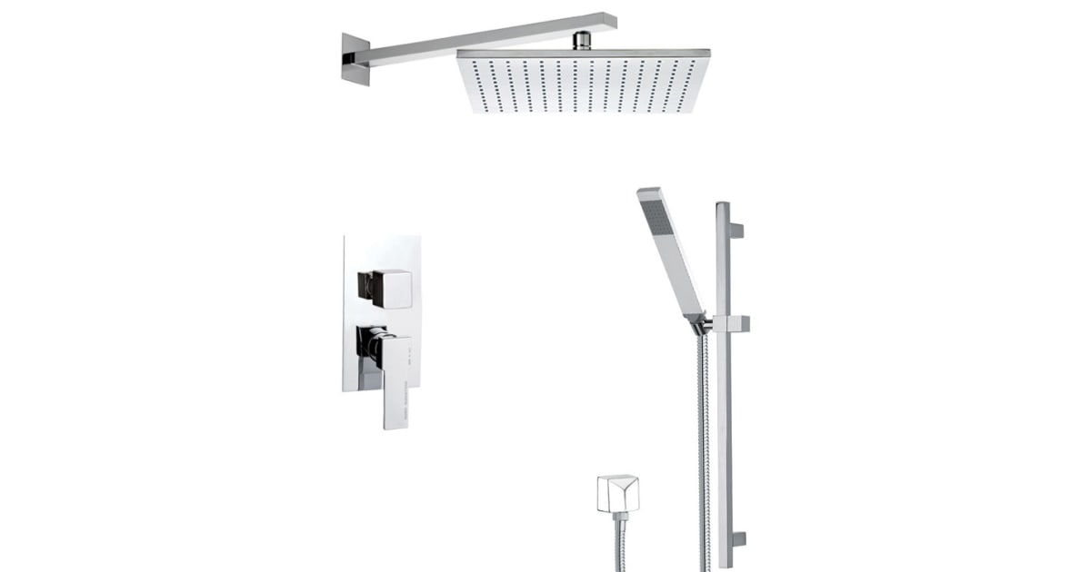 Nameeks Remer SFR7514-CR Remer Shower System with Single Function Rain ...