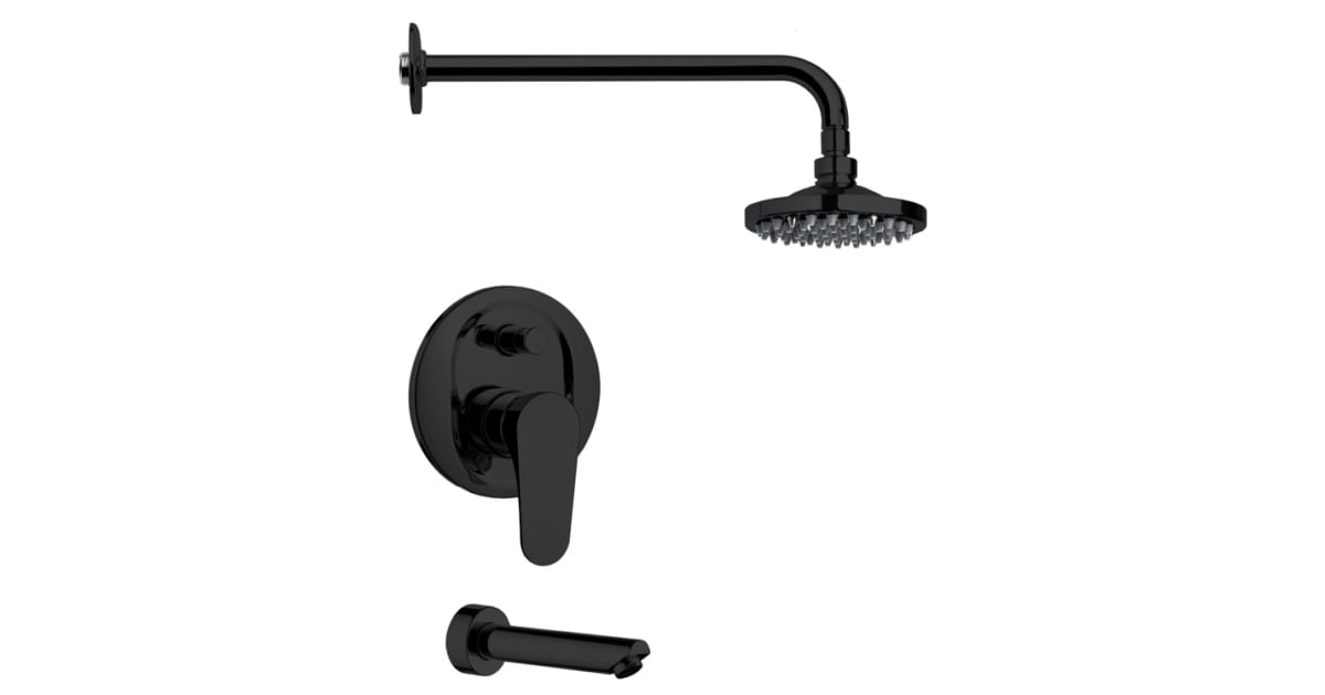 Nameeks Remer TSF2037-15 Remer Shower Tub and Shower Trim Package with ...