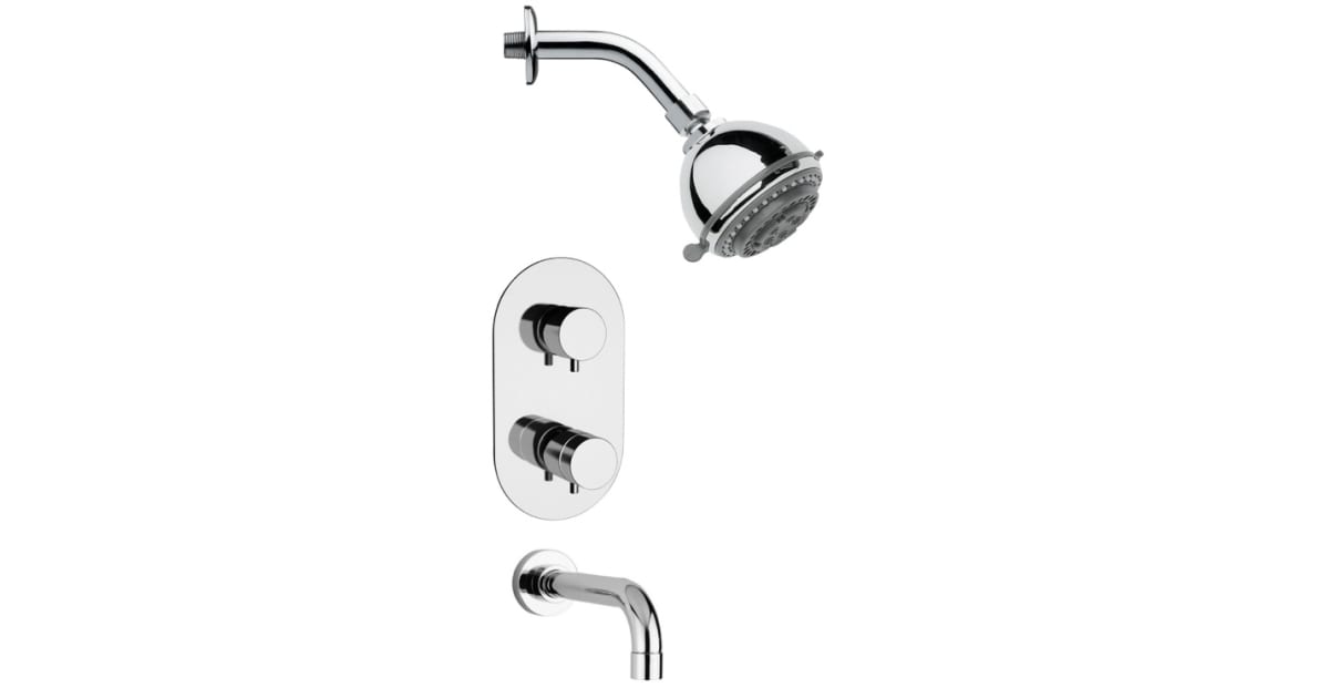 Nameeks Remer TSF2088 Remer Shower Tub and Shower Trim Package with ...