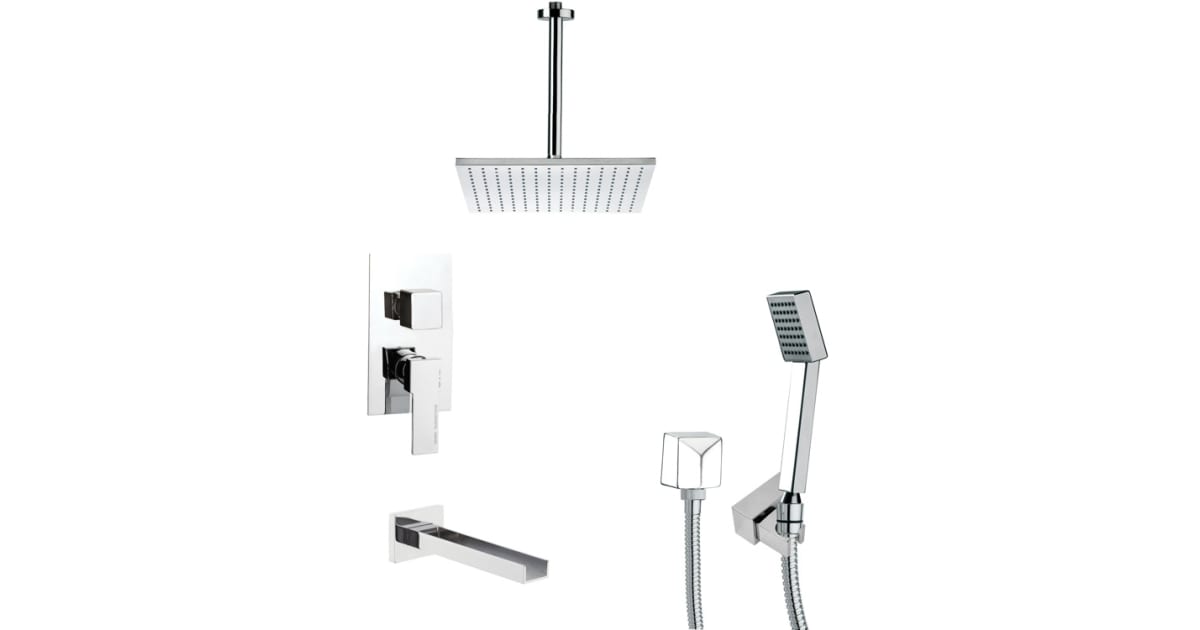 Nameeks Remer TSH4097 Remer Tub and Shower Package with Single Function ...