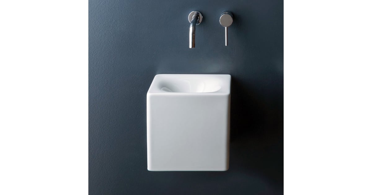 Nameeks Scarabeo 1521-No Hole Scarabeo 9-1/2" Ceramic Bathroom Sink For ...