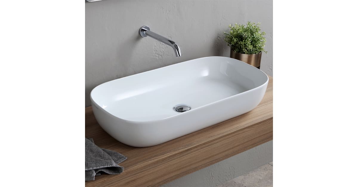 Nameeks Scarabeo 1803-No Hole Scarabeo Glam 30" Rectangular Ceramic ...