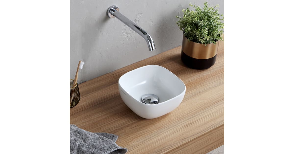 Nameeks Scarabeo 1809-No Hole Scarabeo Glam 9" Square Ceramic Vessel ...