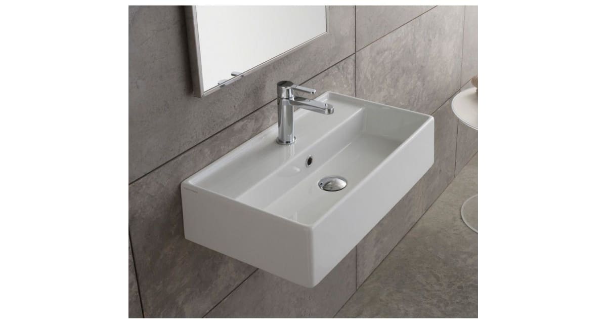 Nameeks Scarabeo 5003-One Hole Scarabeo 31-1/2" Ceramic Wall Mounted ...