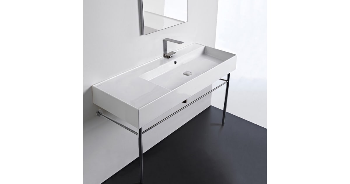 Nameeks Scarabeo 5122-CON-One Hole Scarabeo Teorema 2.0 48" Rectangular ...