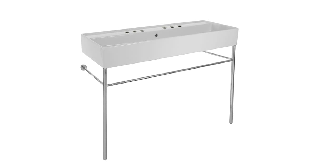 Nameeks Scarabeo 8031/R-120B-CON-Six Hole Scarabeo 47-1/5" Ceramic ...