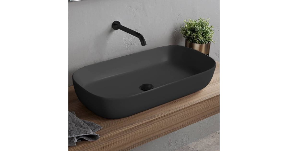 Nameeks Scarabeo 1803-49 Scarabeo Glam 30" Rectangular Ceramic Vessel ...