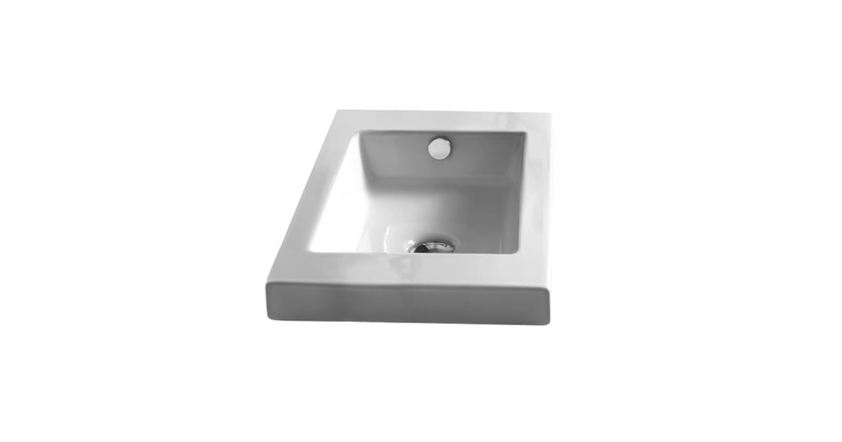 Nameeks Tecla 3503011-No Hole Tecla 23-5/8" Ceramic Wall Mounted / Drop ...