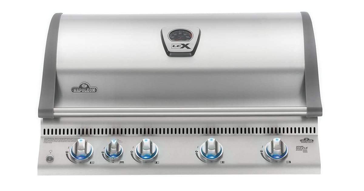 Napoleon BILEX605RBINSS Lex 79500 BTU 38 Inch Wide Five Burner Natural ...