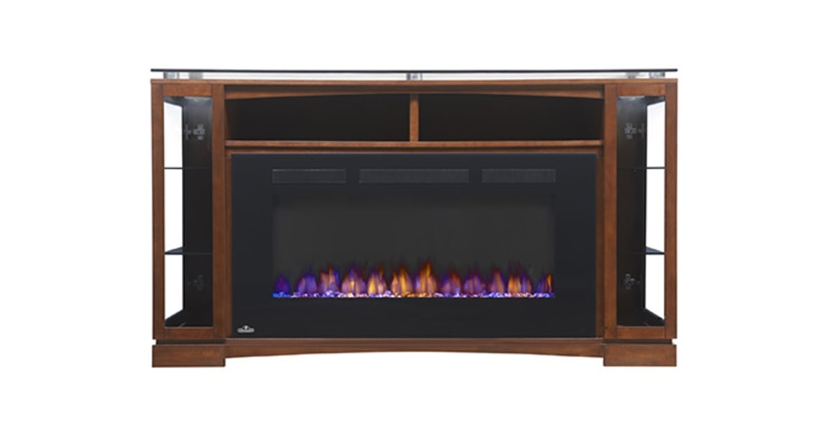 Napoleon NEFP42-1715BW Sheldon 60 Inch Wide Media Console with 5000 BTU ...