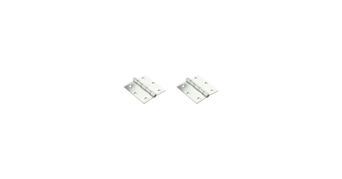 National Hardware N195-669 3-1/2" x 3-1/2" Plain Bearing Square Corner ...