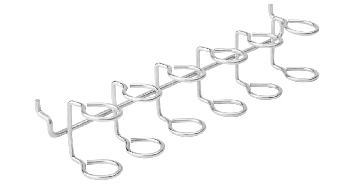 National Hardware N235-023 9 Inch Wide Pegboard Tool Hook Rack for 1/8 ...