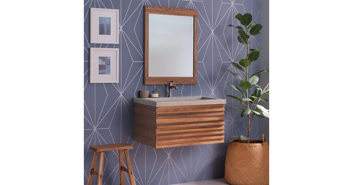 Native Trails VNM201 Winemaker 30" Single Wall Mounted Vanity Cabinet ...