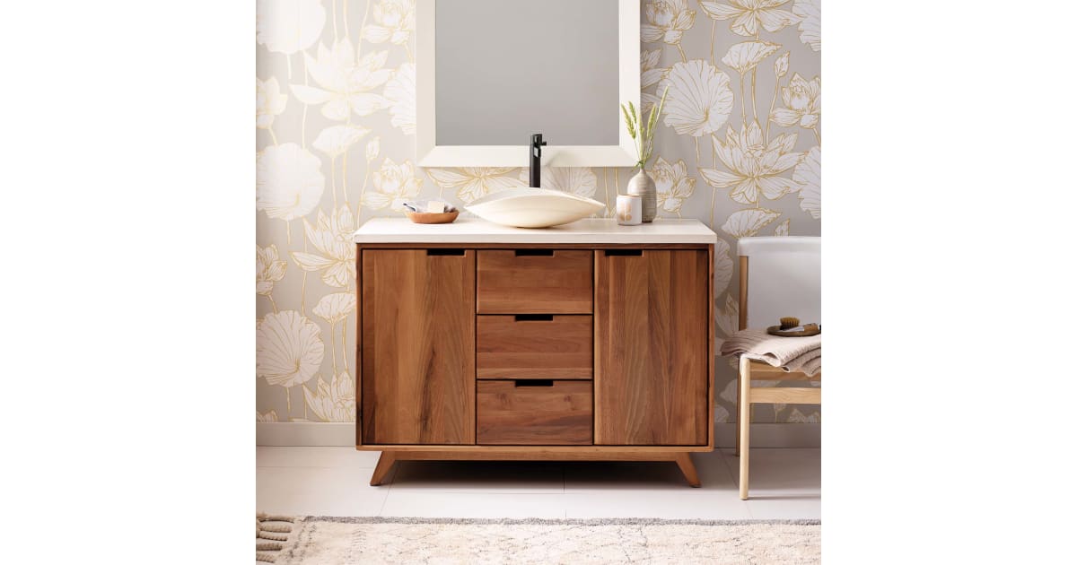 Native Trails VNA481 Topanga 48" Single Free Standing Vanity Cabinet ...