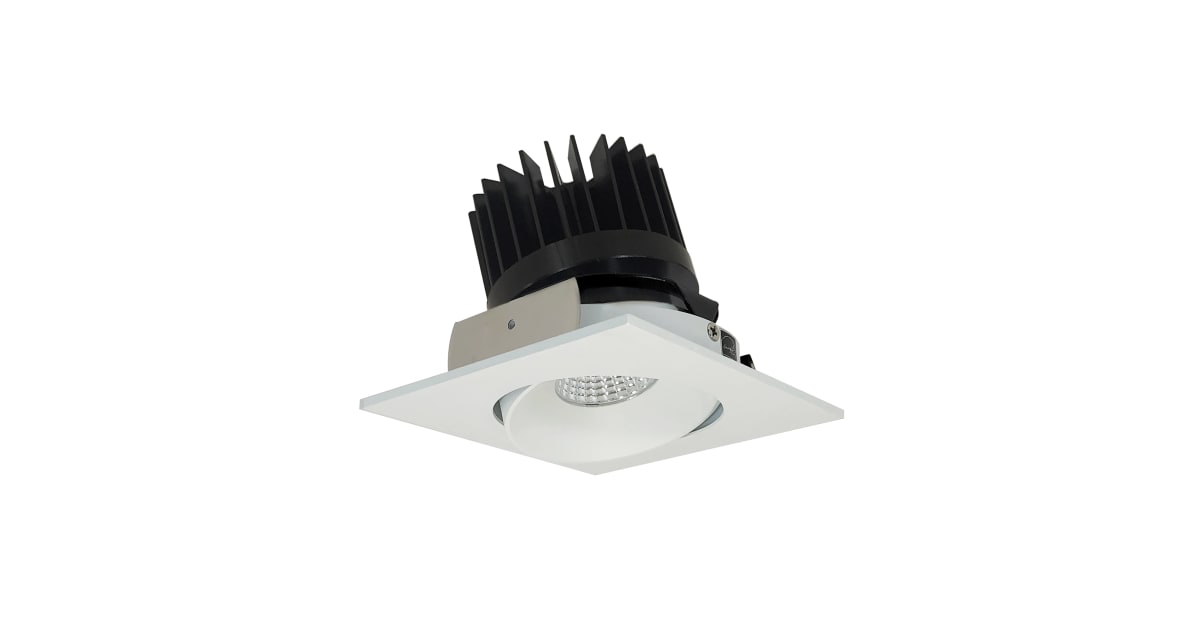 Nora Lighting NIO-4SC27XMPW/HL Iolite 4" LED Square Recessed Trim ...