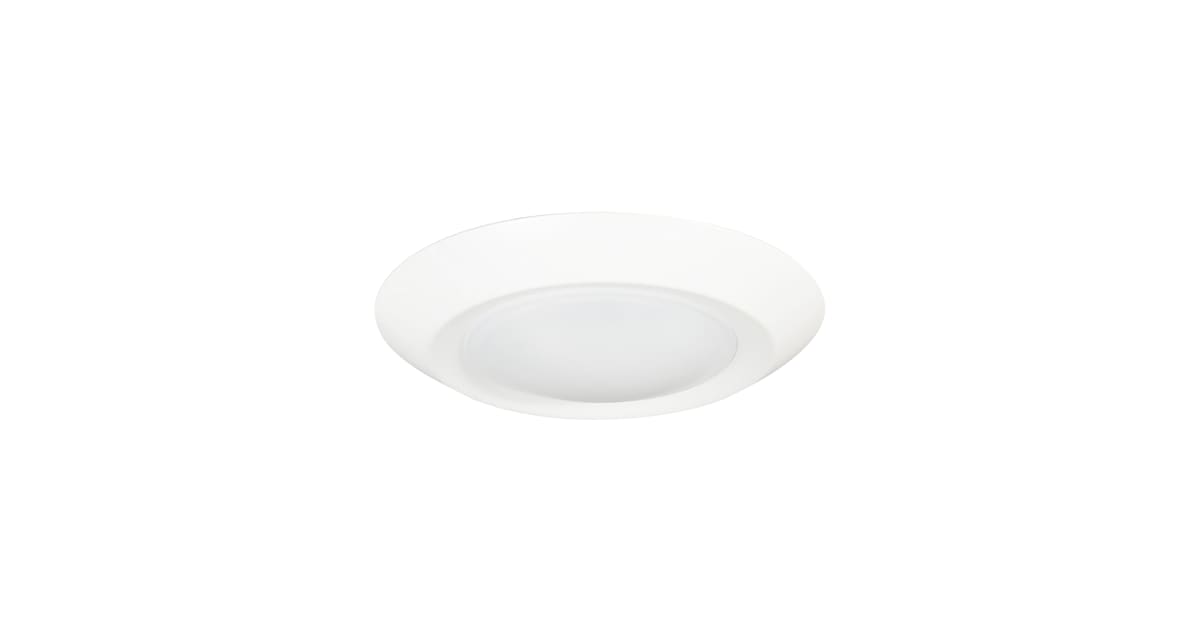 Nora Lighting NLOPAC-R6REGT2430W Opal 7-3/8" Wide LED Flush Mount ...